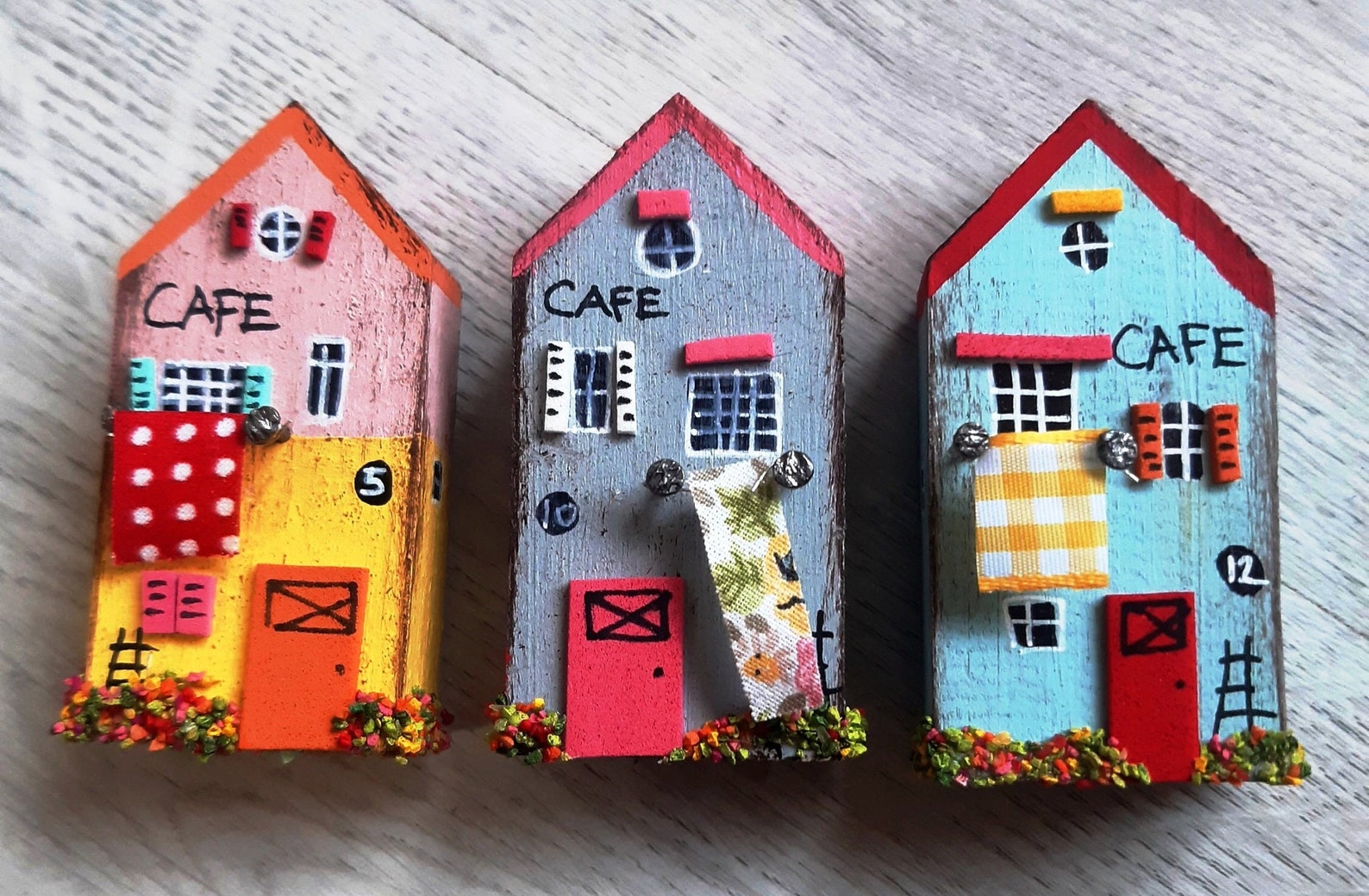 Three Set Creative Magnet, Nature Woodden House Magnets, Mini ...