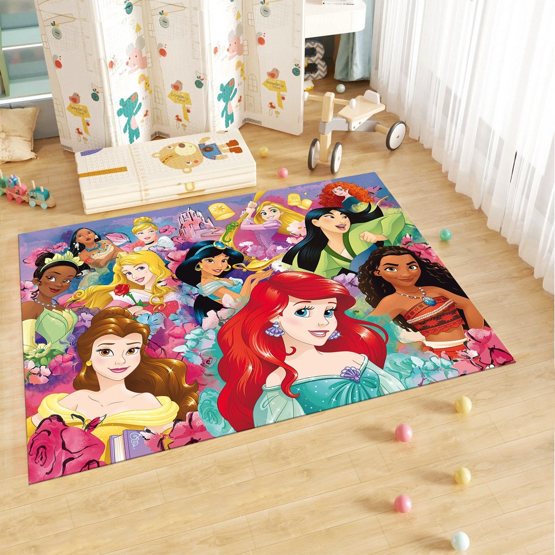 Princess Rug,cute Rug,colorful Rug,kids Rug,custom Rug,personalized Rug ...