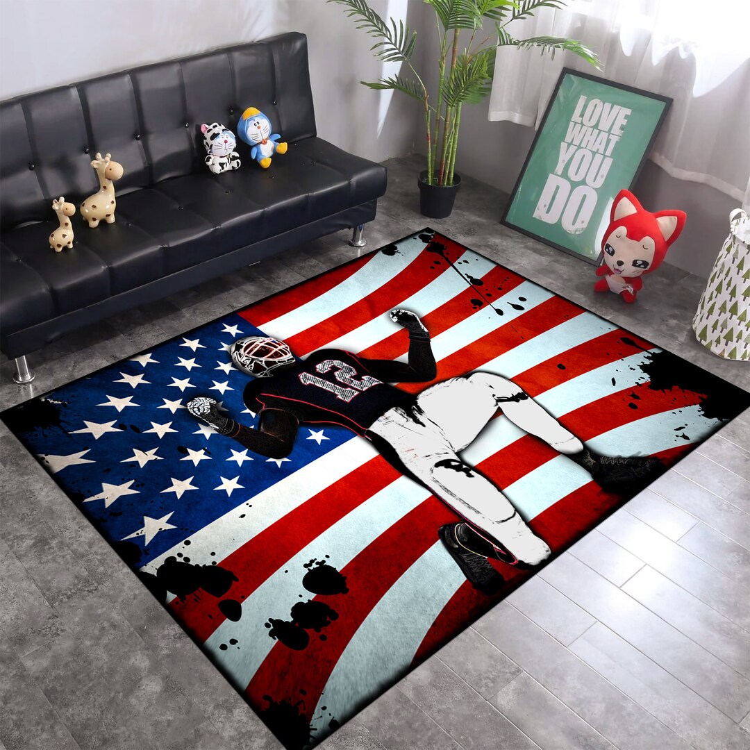 USA Flag Rug,american Rug,tumbled Flag Rug,colorful Rug,unique Rug,cool ...