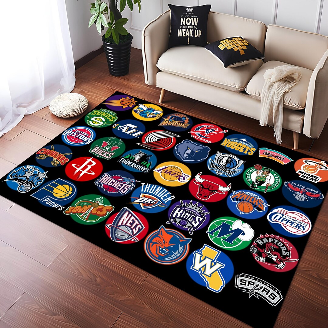 Basketball Rug,nba Team Rug,boys Room Rug,sport Rug,kids Room Rug ...