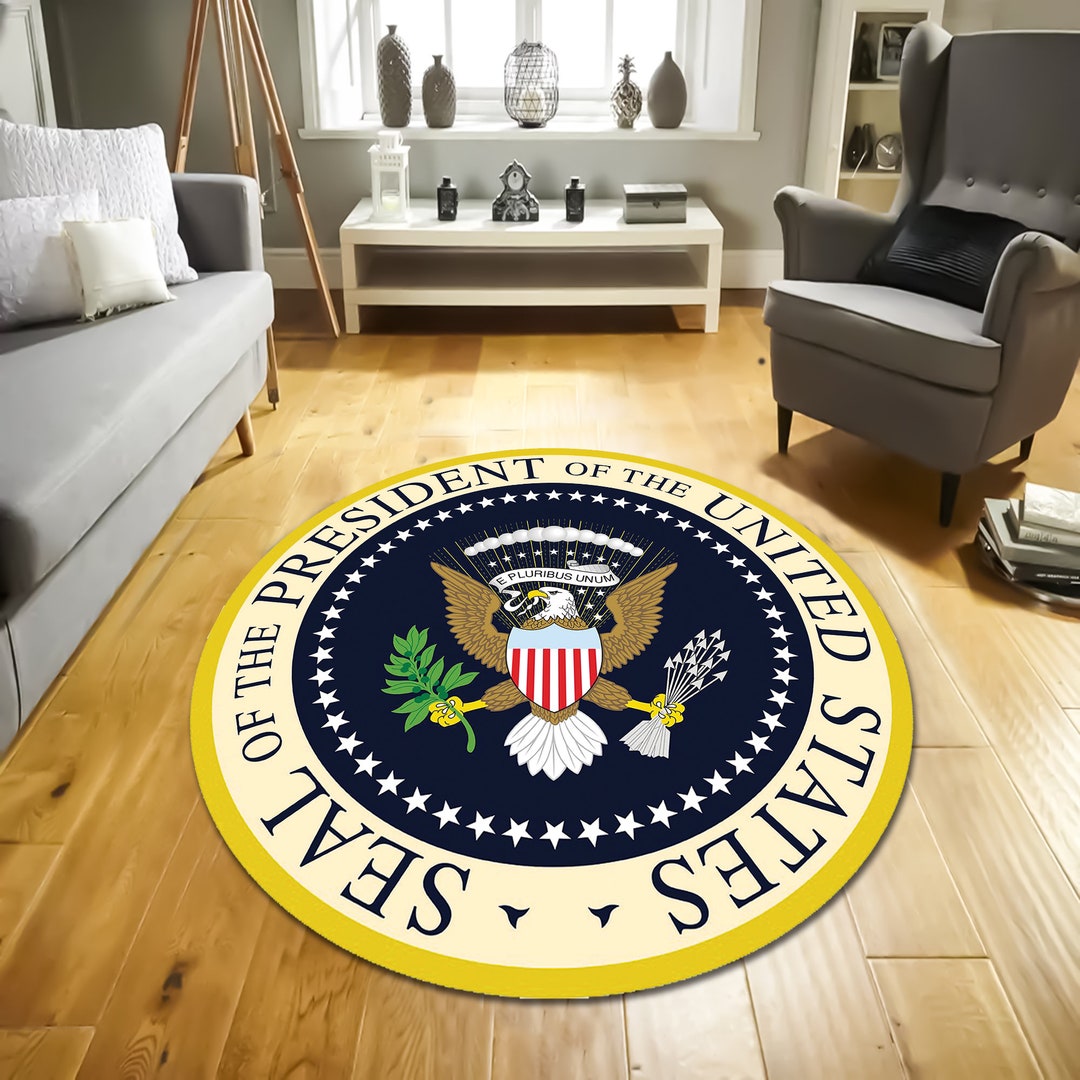 American Eagle Rug, Seal of the American President Rug, Round Rug ...