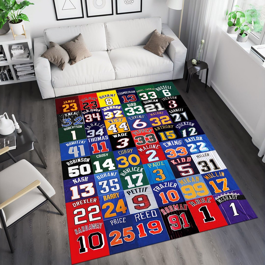 Basketball Rug,nba Team Uniform Rug,boys Room Rug,sport Rug,custom Rug ...