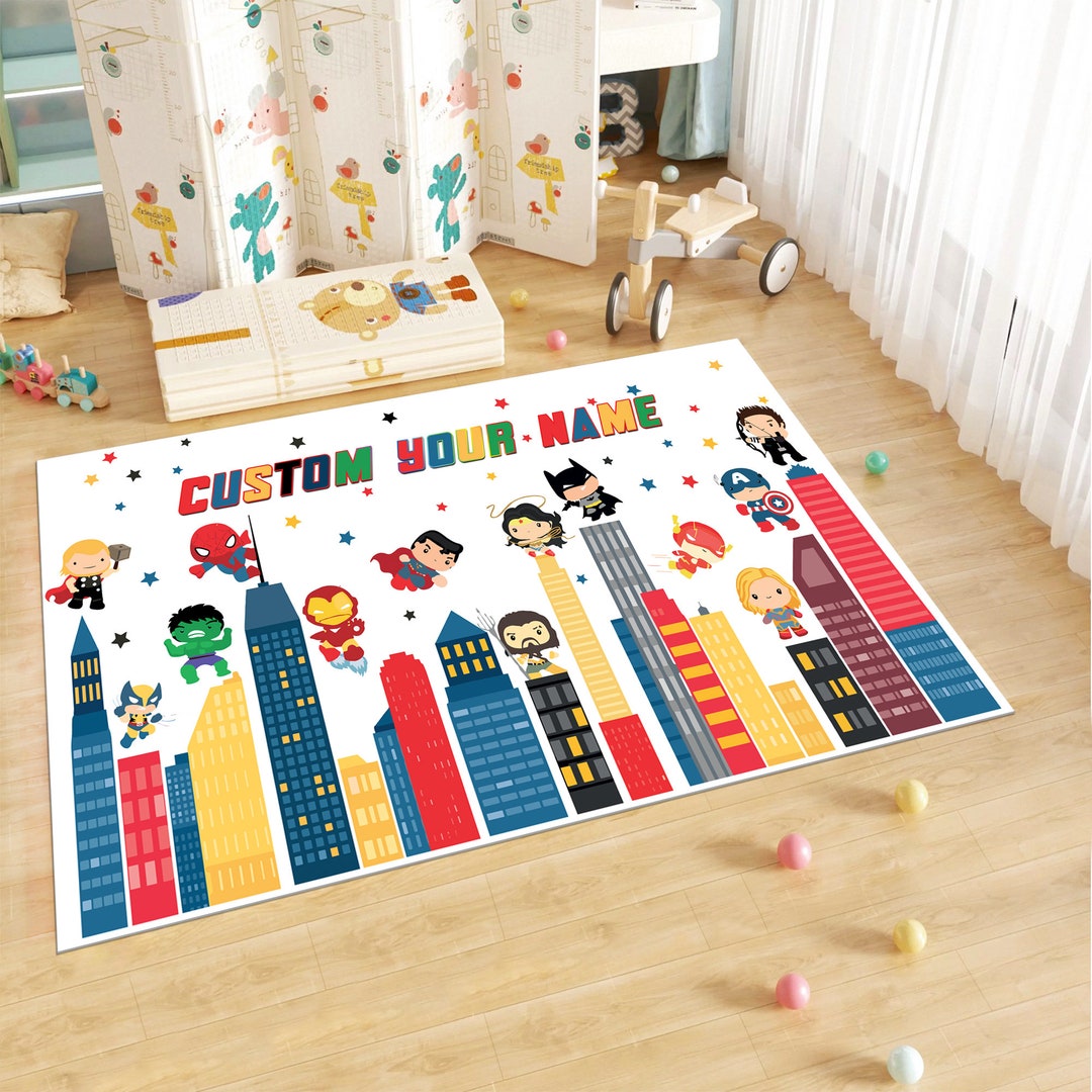 Marvel Characters Rug, Marvel Rug, Avengers Rug, Cute Rug, Personalized ...