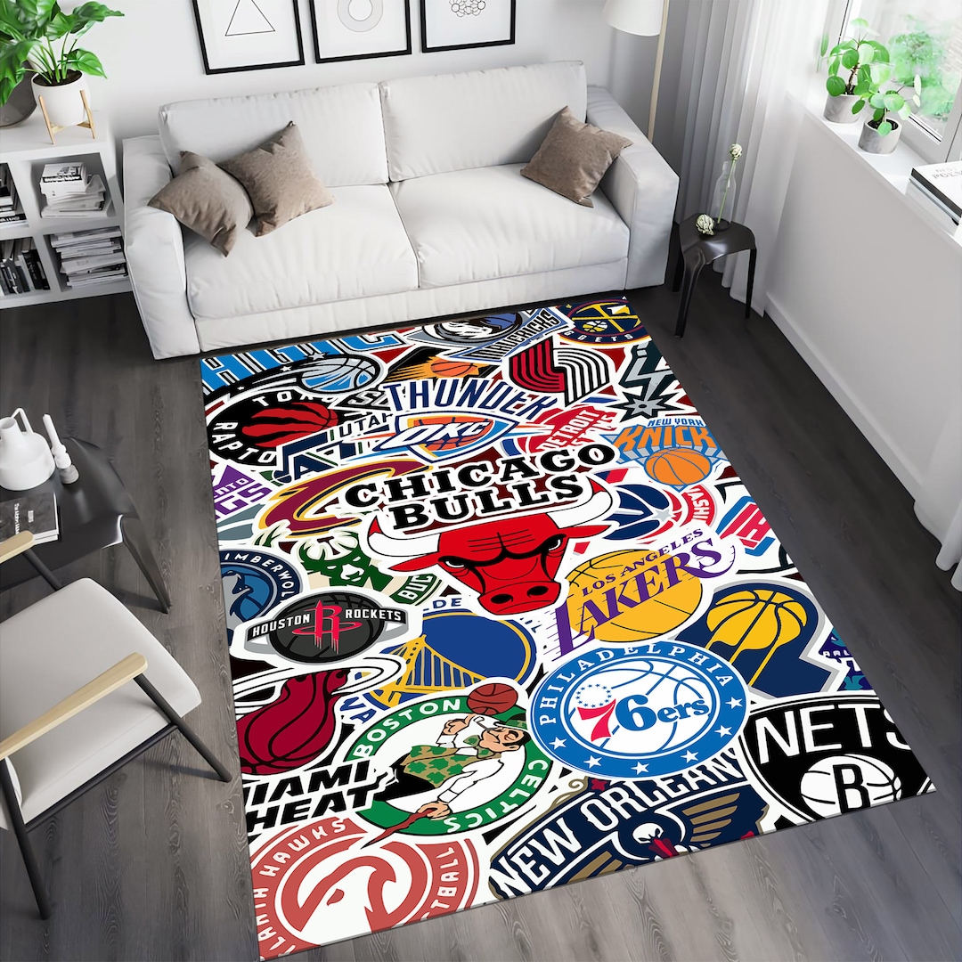 Basketball Rug,nba Team Rug,boys Room Rug,sport Rug,kids Room Rug ...