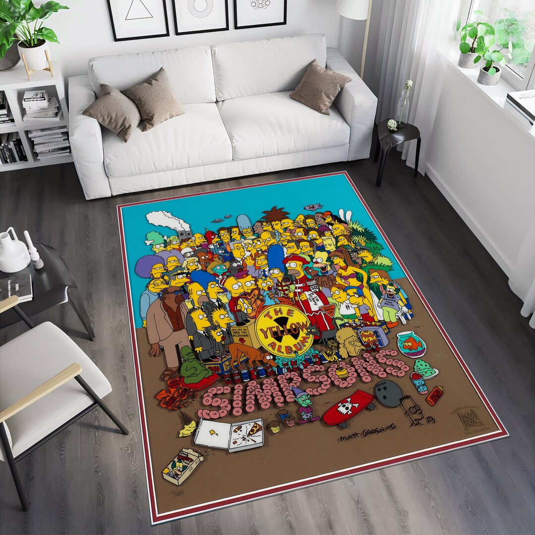 Simpsons Characters Rug,simpsons Rug,colorful Rug,unique Rug,fantastic ...
