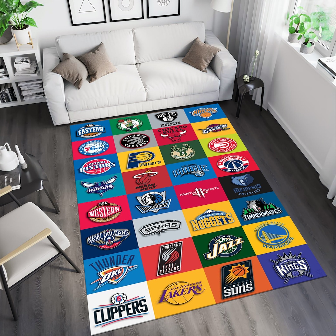 Basketball Rug,nba Team Rug,boys Room Rug,sport Rug,kids Room Rug ...