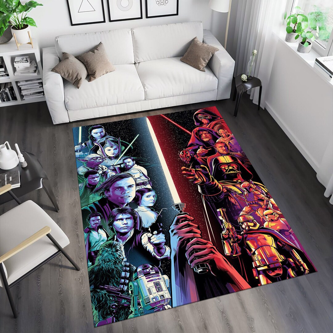 Star Wars Rug, Darth Vader Rug,star Wars Themed Rug,rugs for Living ...