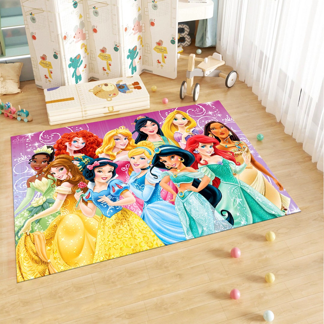 Princess Rug,cute Rug,colorful Rug,kids Rug,custom Rug,personalized Rug ...
