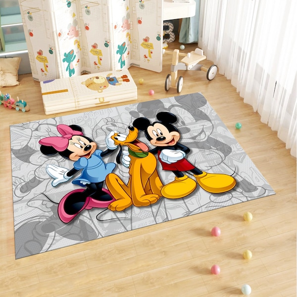 Mickey Mouse Rug - Etsy