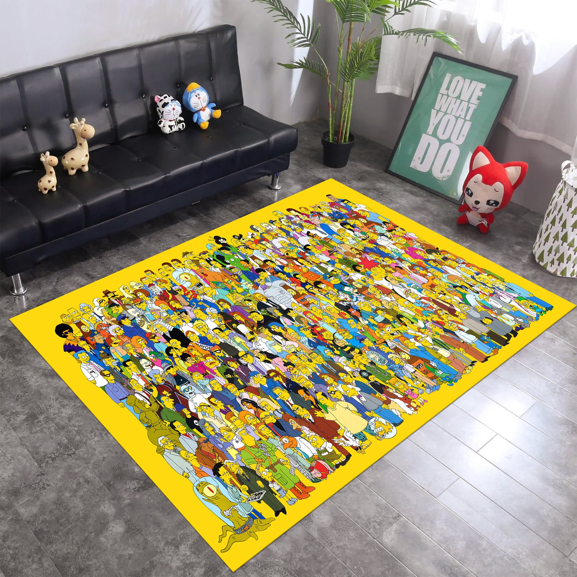 Simpsons Characters Rug,simpsons Rug,colorful Rug,unique Rug,fantastic ...