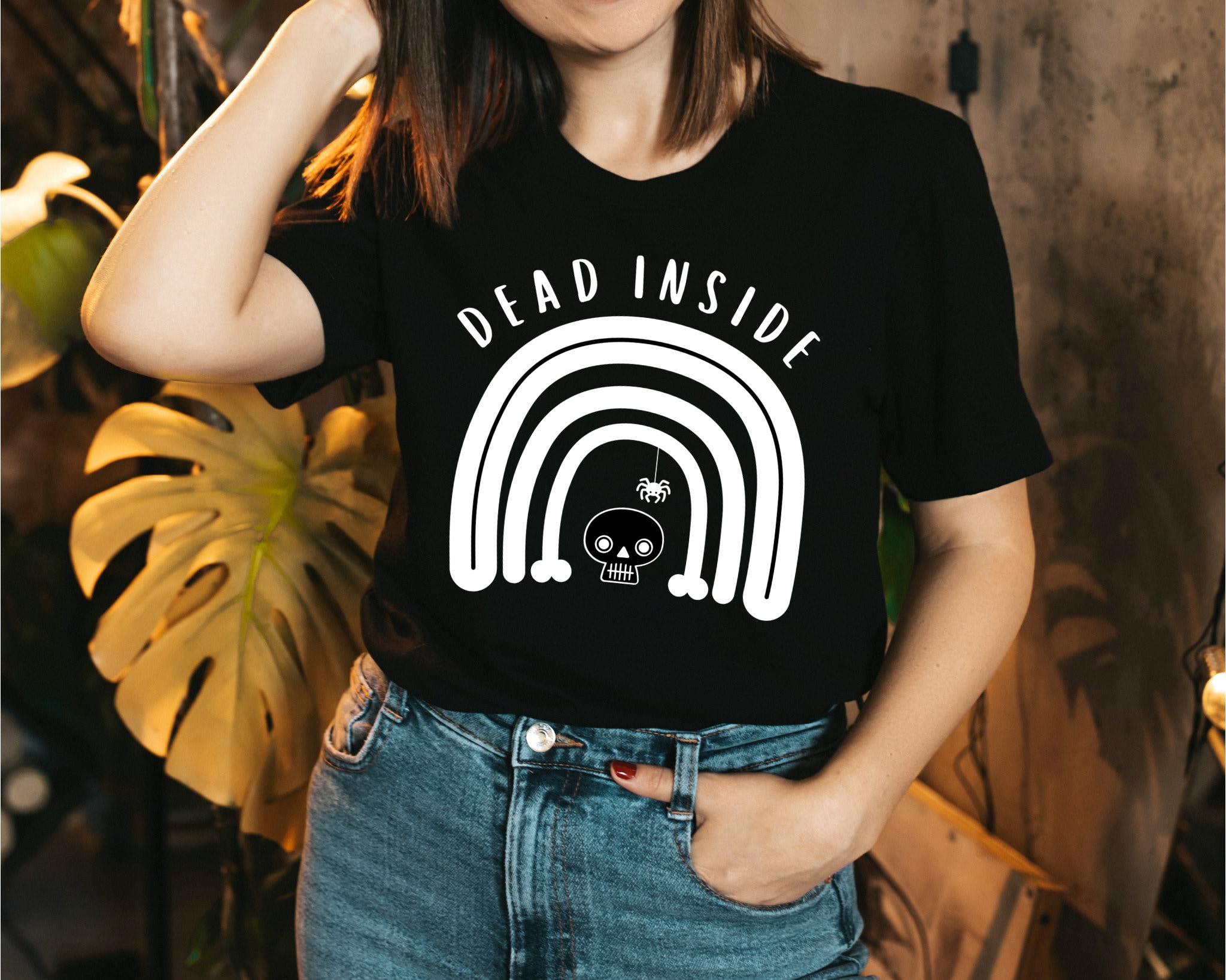 Dead Inside Digital Download, Dead Inside Svg, Dead Inside PNG, Goth ...