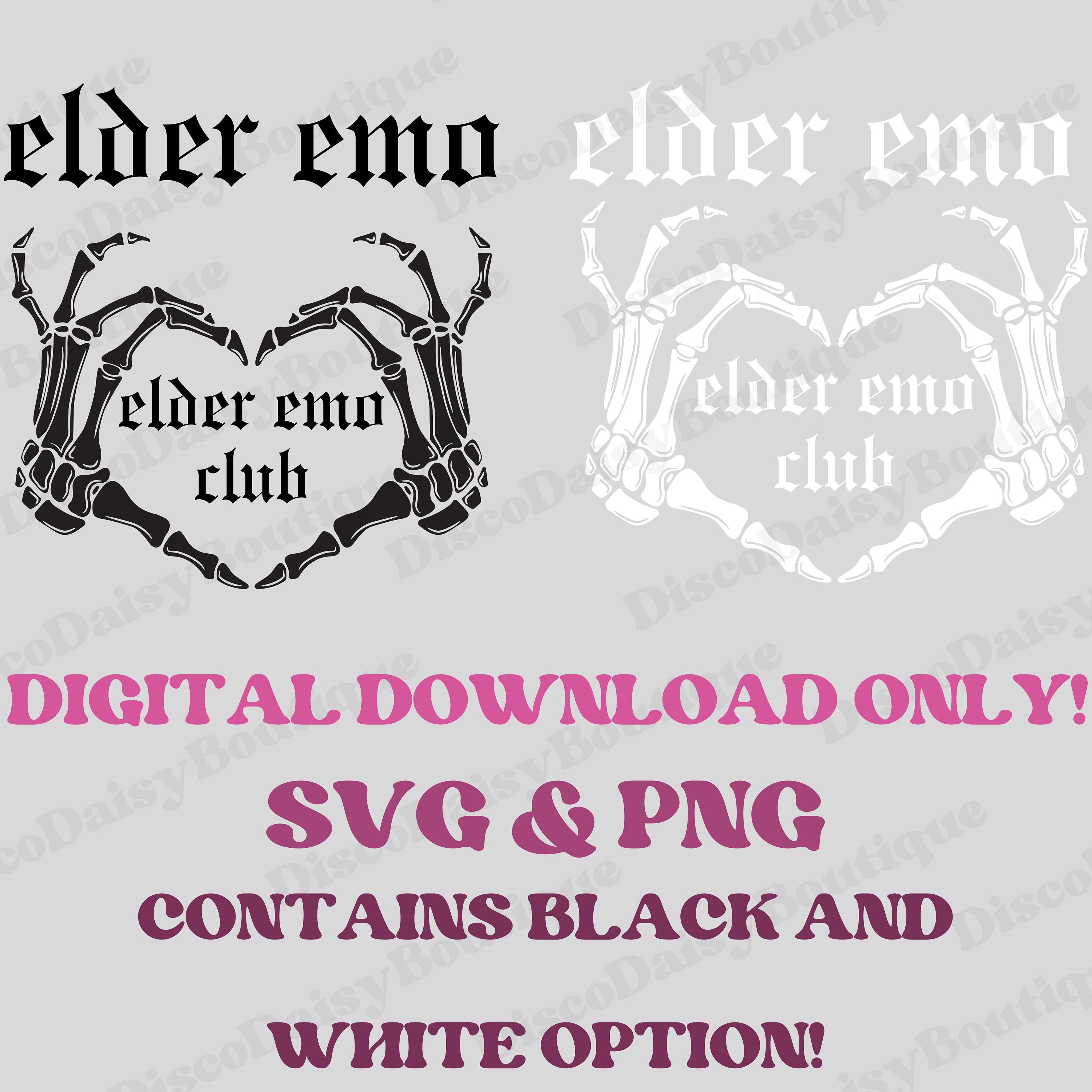 Elder Emo SVG, Elder Emo PNG, Elder Emo Cutting File, Elder Emo Club ...