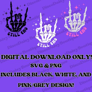 Still Emo Svg, Still Emo Png, Emo Cutting File, Emo Digital Download ...