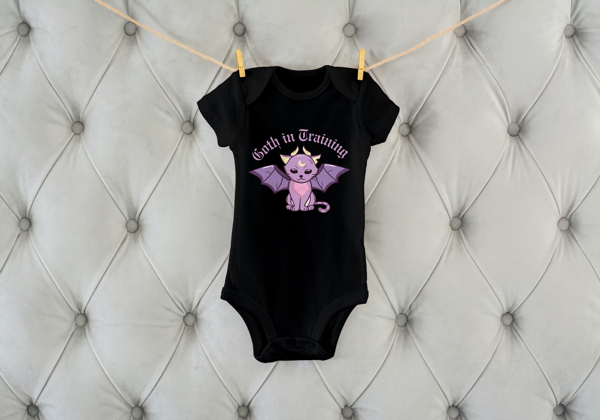 Goth in Training Svg, Goth in Training Png, Gothic Baby Svg, Gothic ...