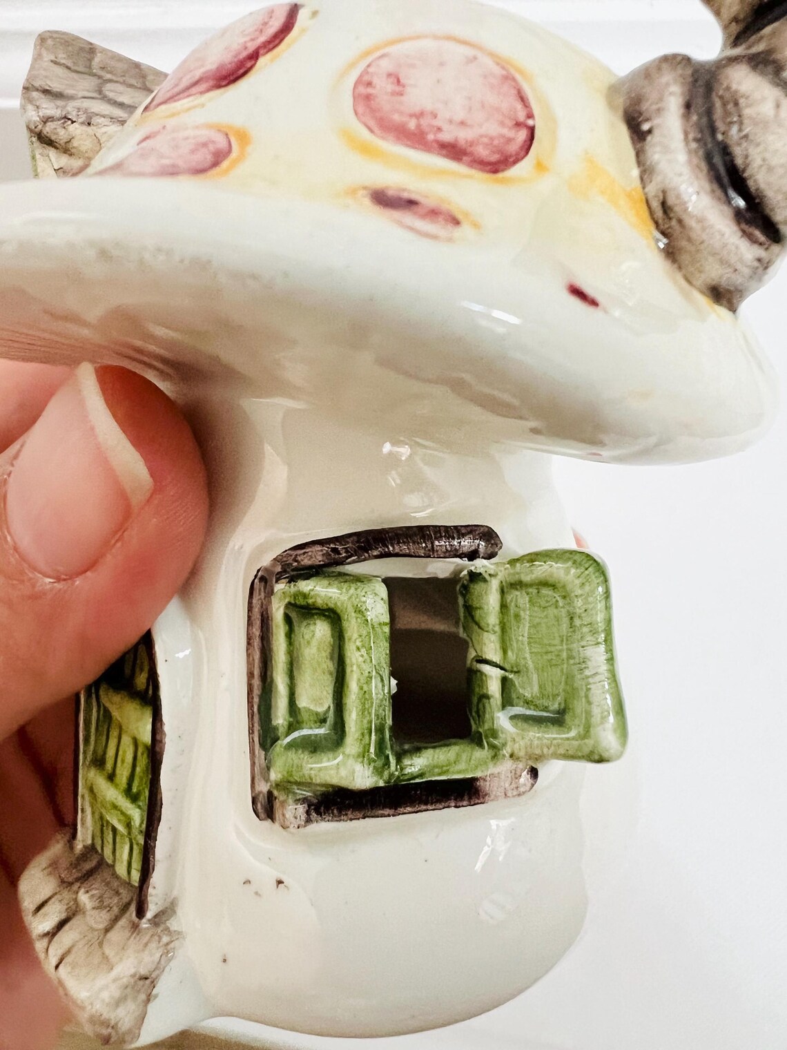 Vintage Ceramic Mushroom House - Etsy