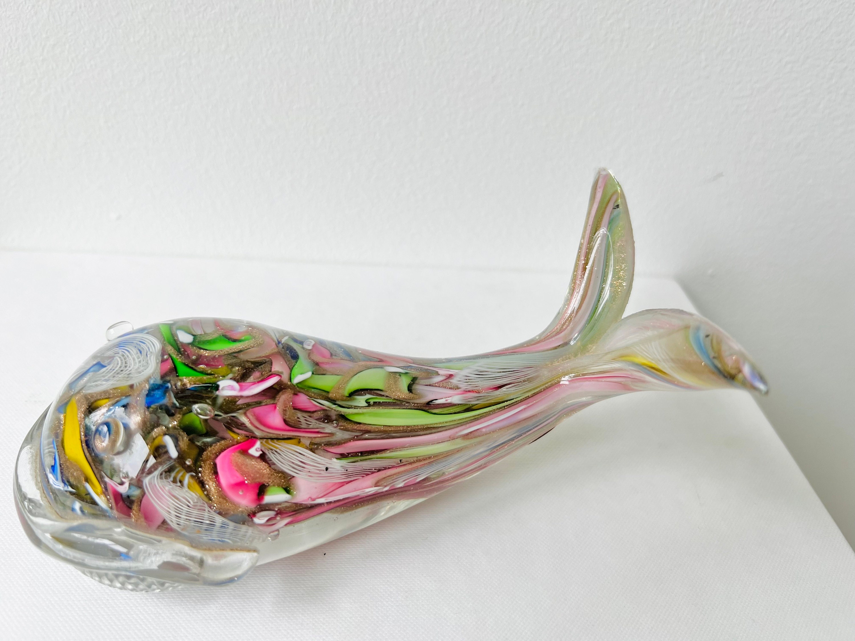 Murano Whale Paperweight Vintage Avem Turti Frutti Art Glass - Etsy