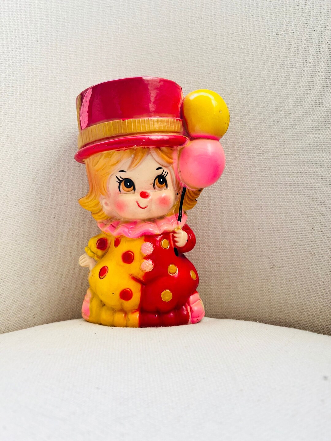Vintage Clown Coin Bank Hong Kong 1970s Plastic Nursery Decor - Etsy