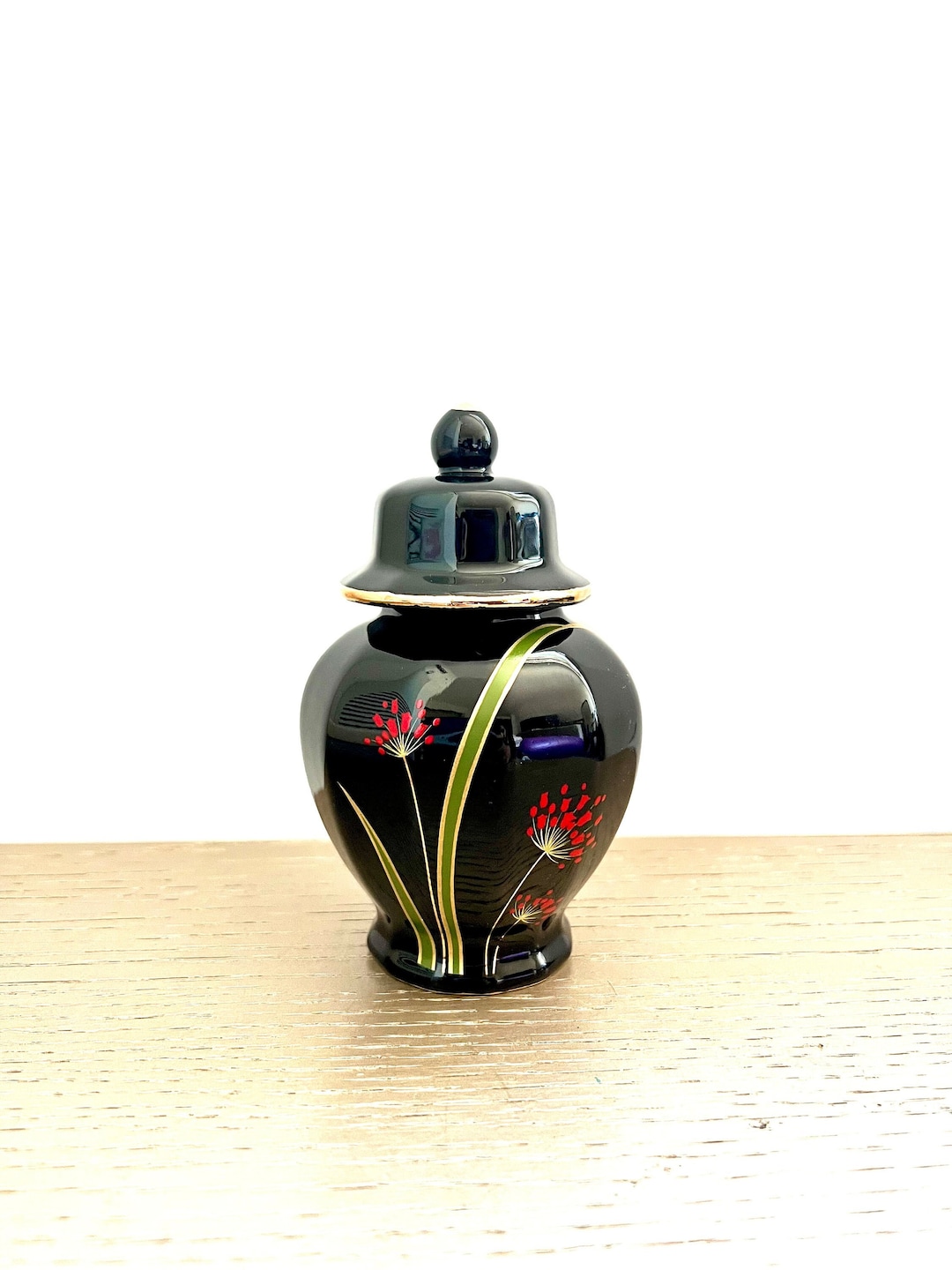 Japanese Ginger Jar Vintage Small - Etsy