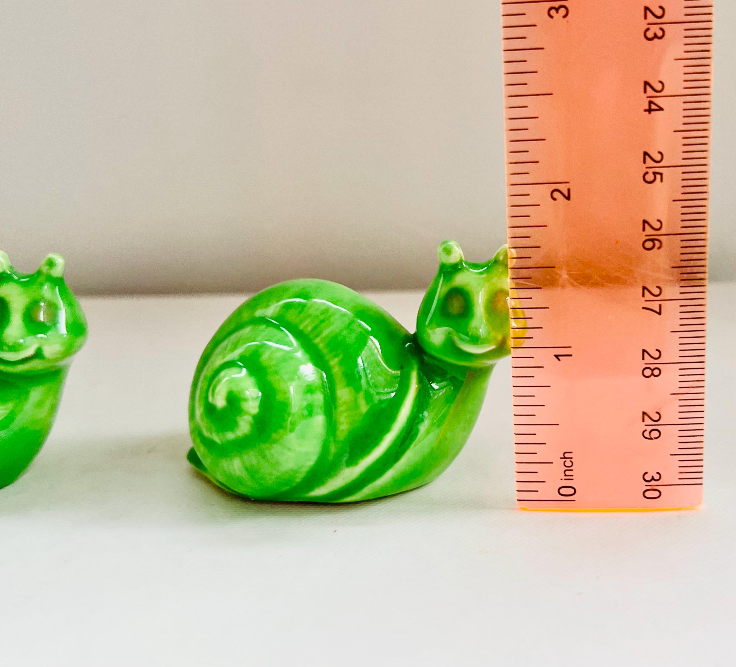 Vintage Ceramic Snails Salt and Pepper Shakers - Etsy