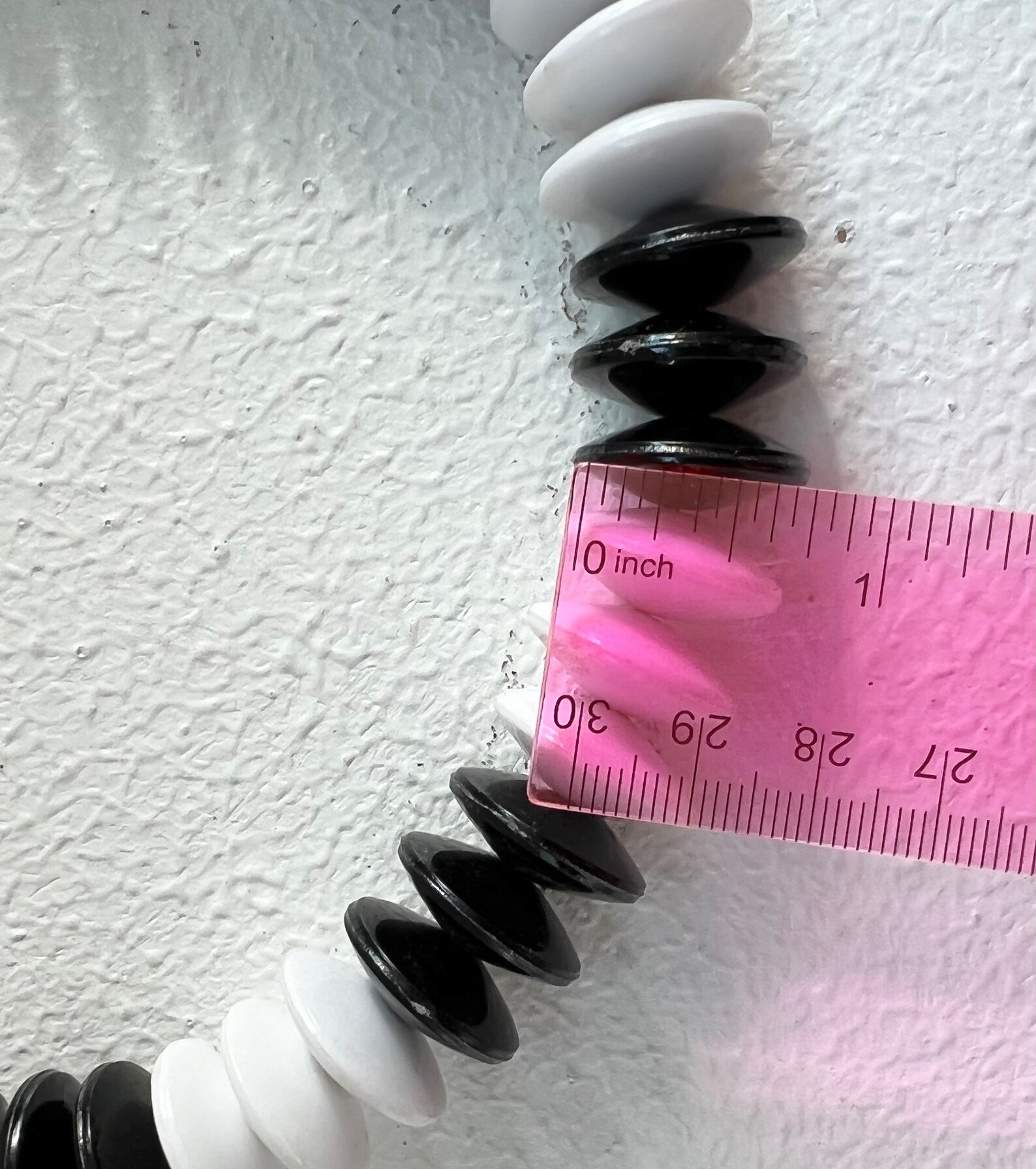 Chunky Mod Black and White Acrylic Bead Vintage Necklace 1960s 1980s - Etsy
