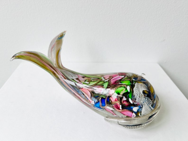 Murano Whale Paperweight Vintage Avem Turti Frutti Art Glass - Etsy