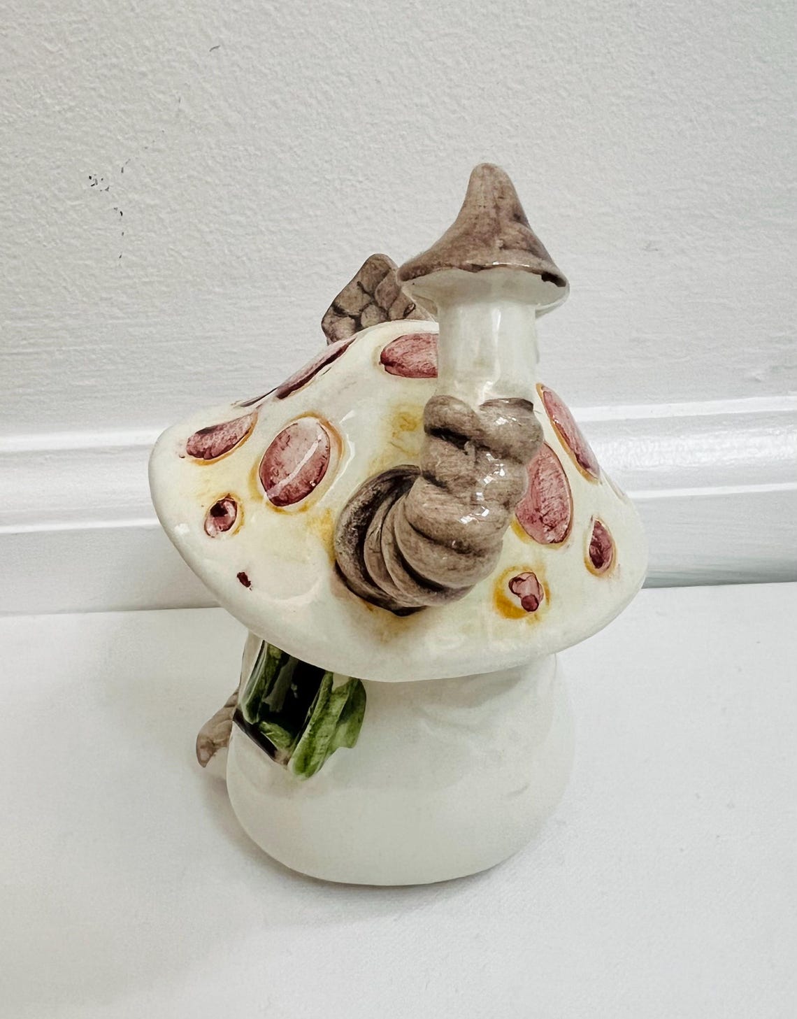 Vintage Ceramic Mushroom House - Etsy