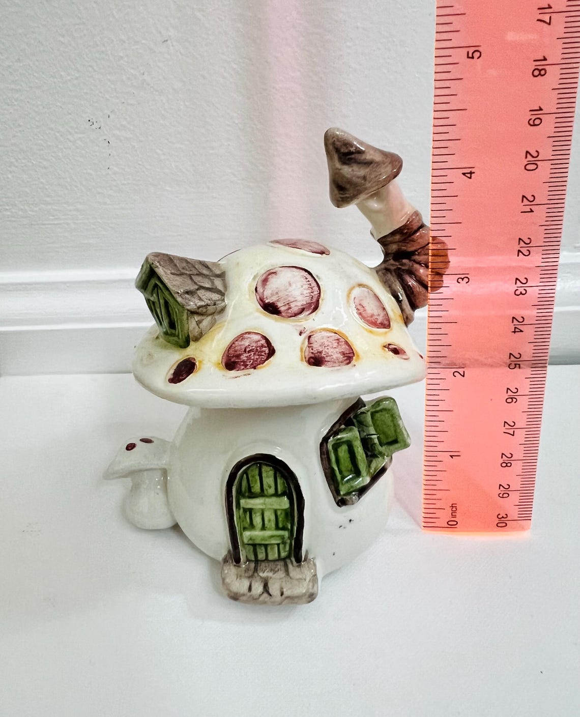 Vintage Ceramic Mushroom House - Etsy
