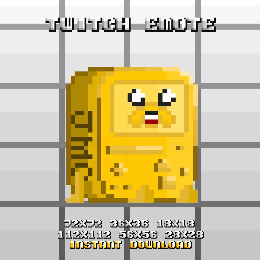 Adventure Time JMO Twitch Pixel Emote Channel Points INSTANT DOWNLOAD ...