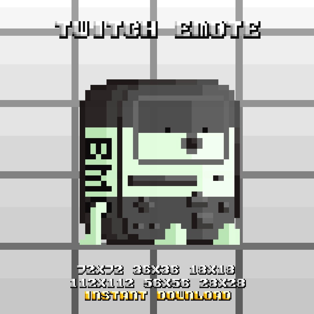 Adventure Time Jiggler BMO Twitch Pixel Emote Channel Points INSTANT ...