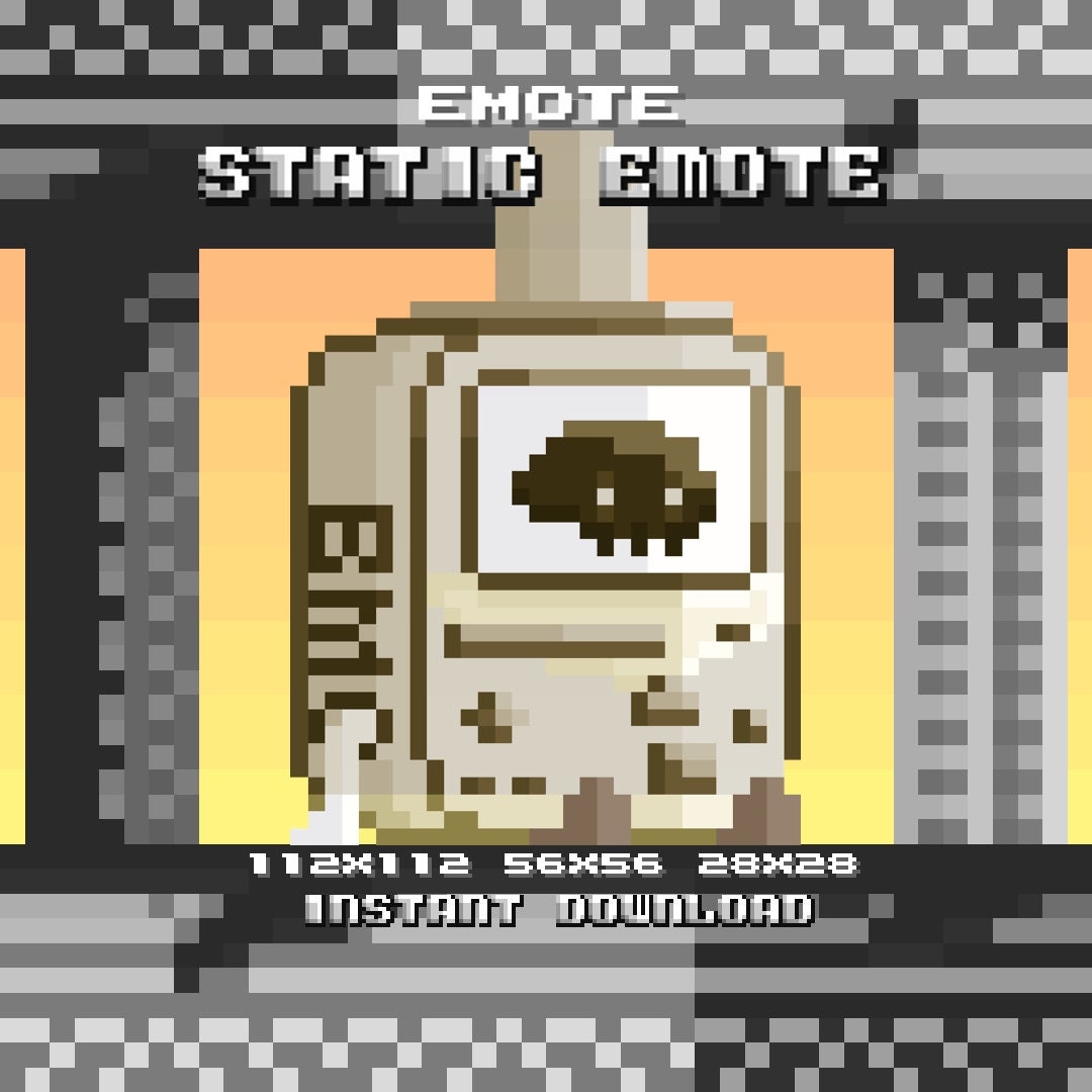 Adventure Time Death BMO Twitch Pixel Emote Channel Points - Etsy