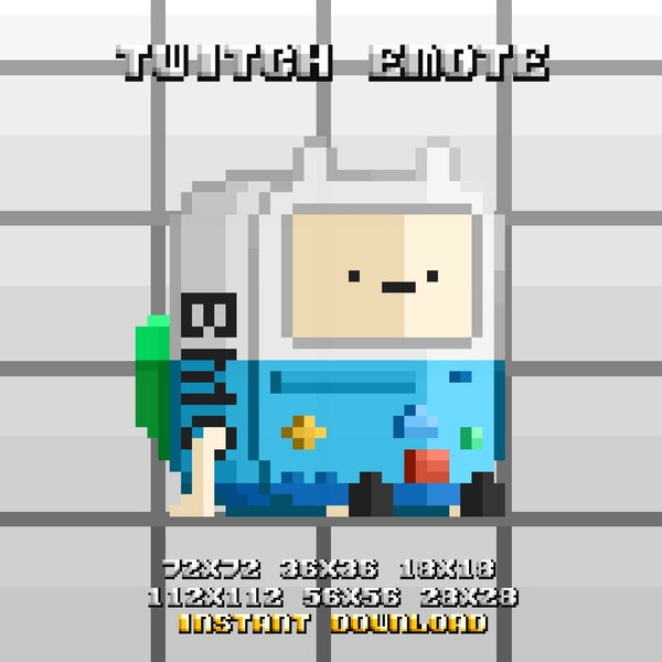 Adventure Time JMO Twitch Pixel Emote Channel Points INSTANT DOWNLOAD ...