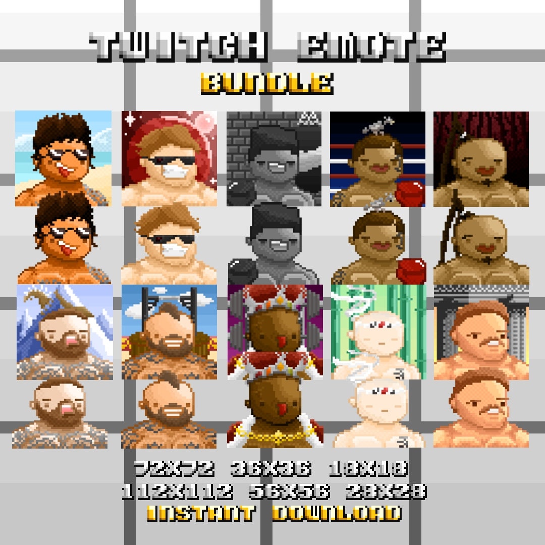 GYMRAT Discord/twitch EMOTE and PFP Mega Pack: 10 Emotes for Twitch ...