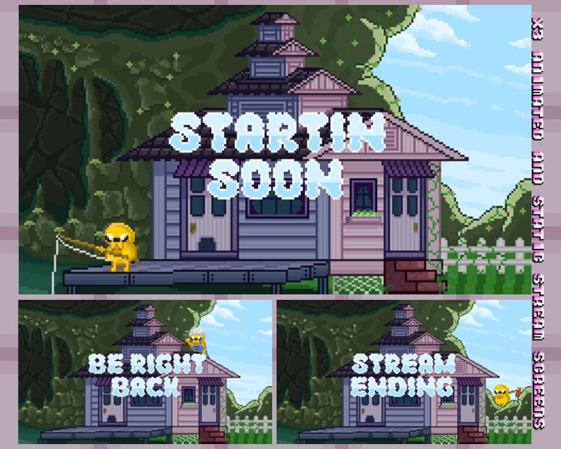 Adventure Time Marceline's House Animated Stream Overlay for Twitch ...