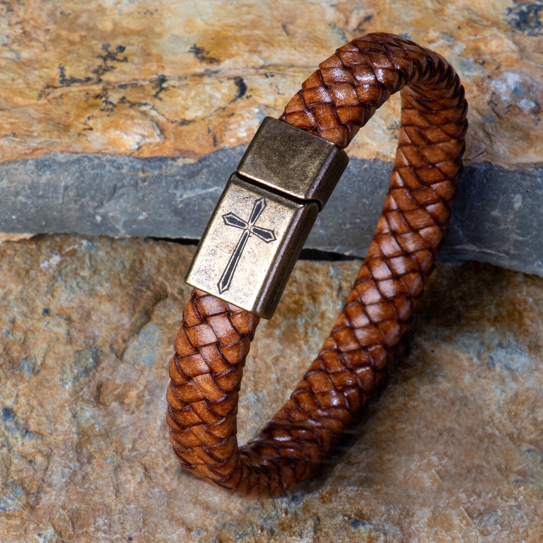 Name Bracelet Leather, Waterproof Bracelet ,custom Men's Engraved ...