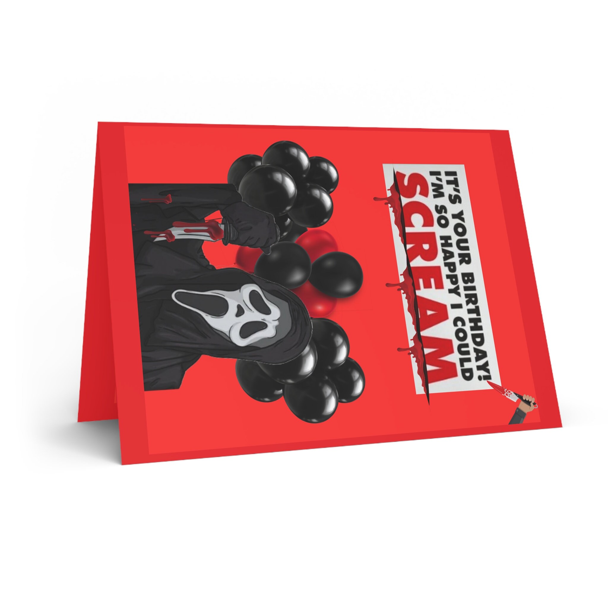 Ghostface Killer Birthday Greeting Cards - Etsy