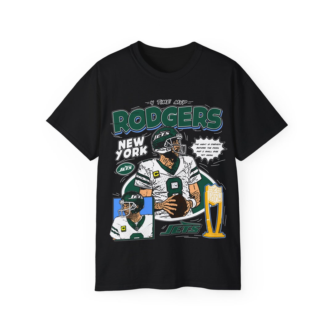 Aaron Rodgers Comic Book Style Graphic Tee Unisex Ultra Cotton Tee dark ...