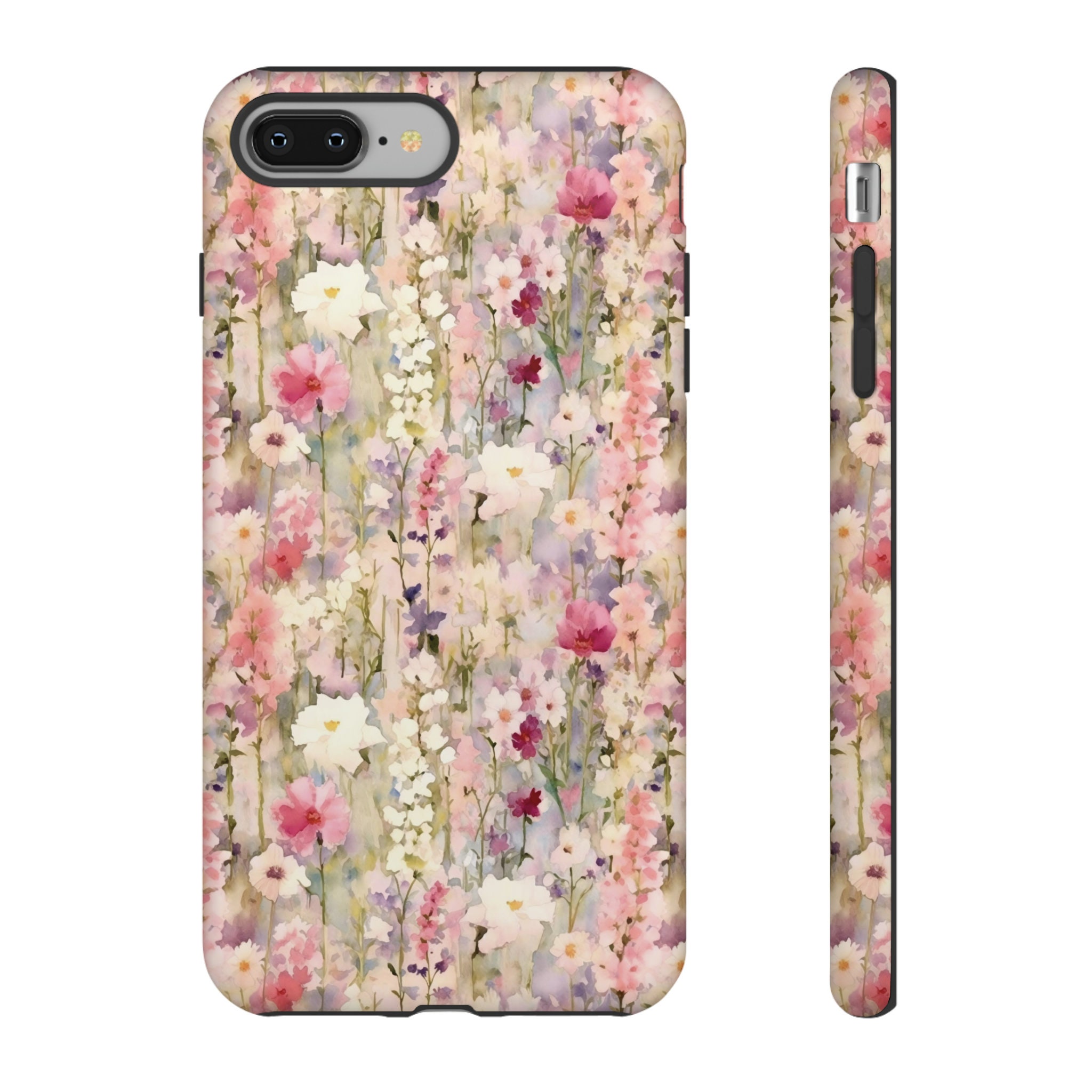 Prettiest Spring Garden Wildflower Phone Case, Watercolor Cottagecore ...