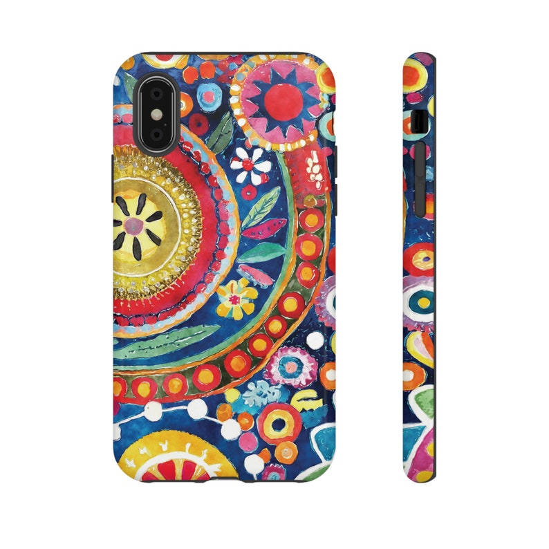 Cool Funky Boho Pattern Phone Case, Cute Colorful iPhone Google Samsung ...