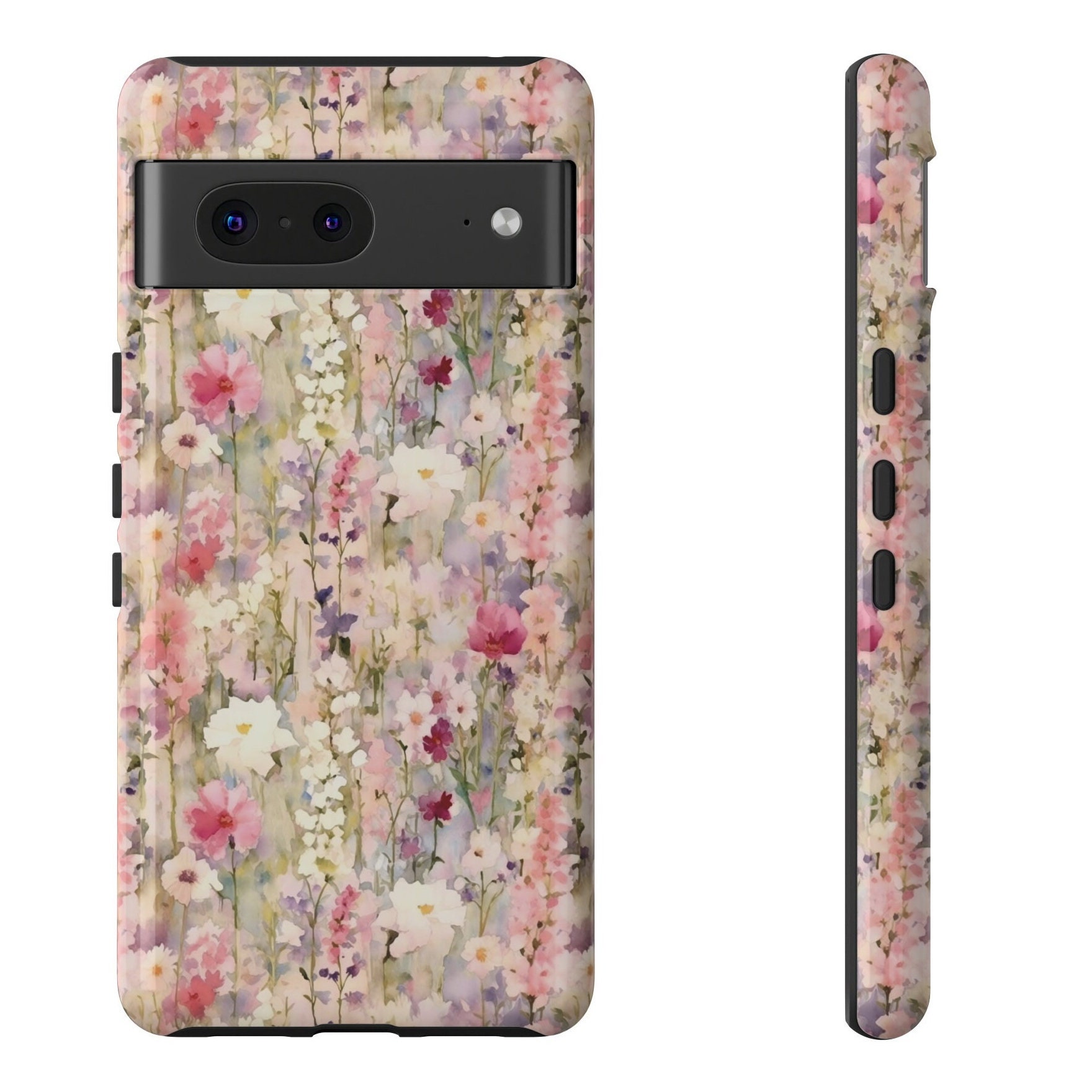 Prettiest Spring Garden Wildflower Phone Case, Watercolor Cottagecore ...