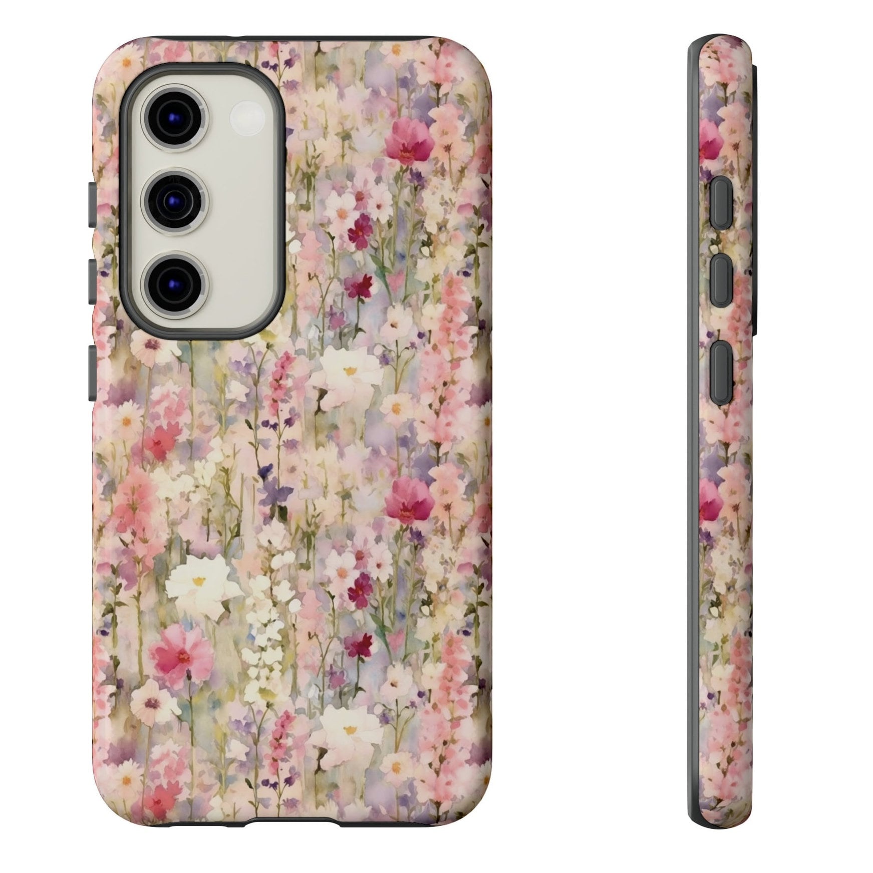 Prettiest Spring Garden Wildflower Phone Case, Watercolor Cottagecore ...