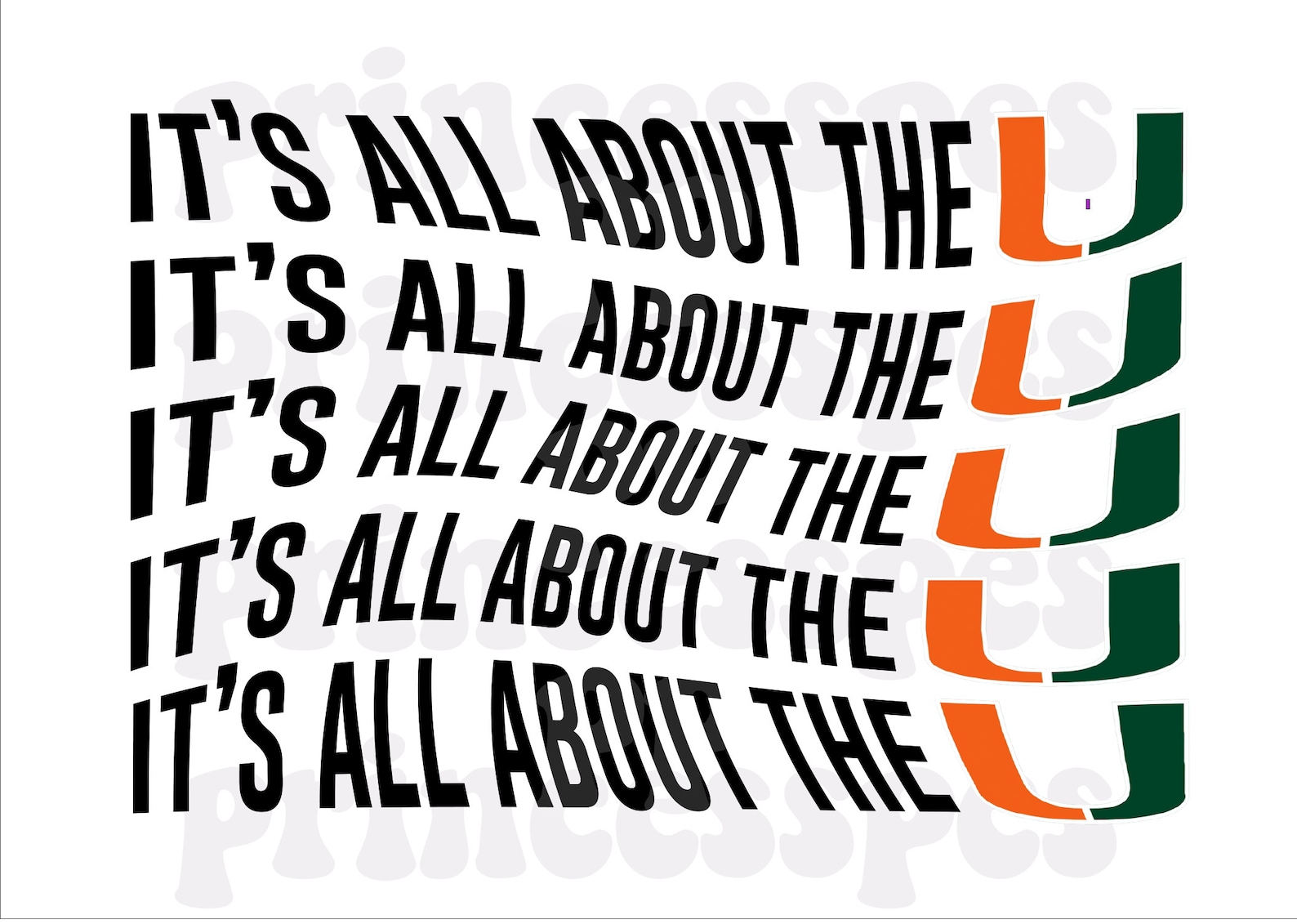 It's All About the U PNG Miami Hurricanes University of - Etsy