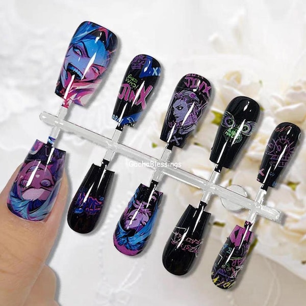 Arcane Jinx Nails - Etsy
