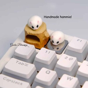 Artisanal Hamster Log Keycaps Handmade Adorable Gift Nerdy Gamer Custom ...