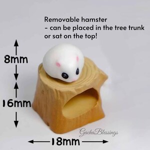 Artisanal Hamster Log Keycaps Handmade Adorable Gift Nerdy Gamer Custom ...