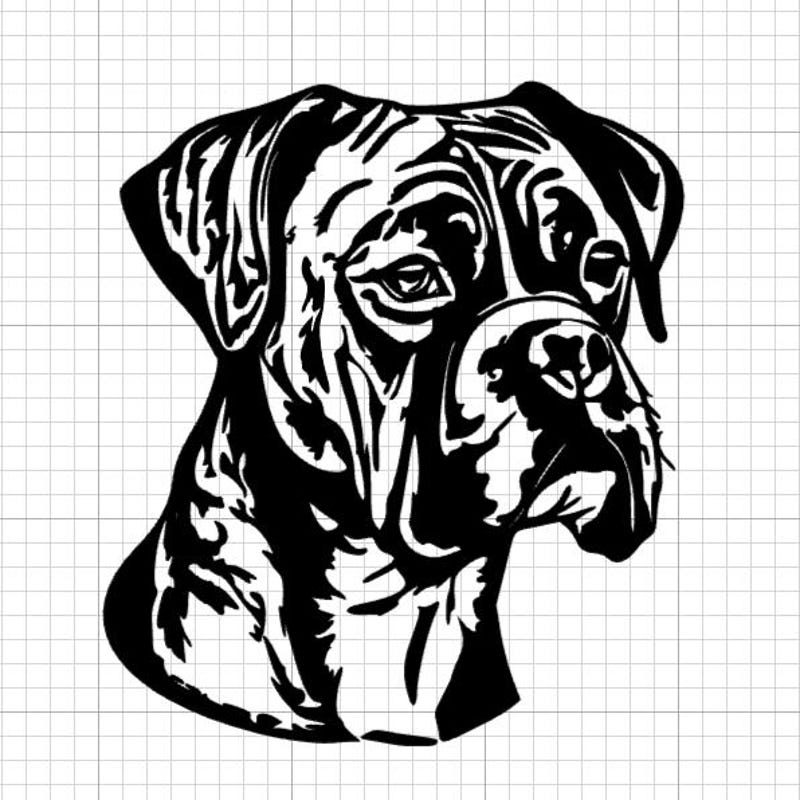 Boxer Dog Decal - Etsy