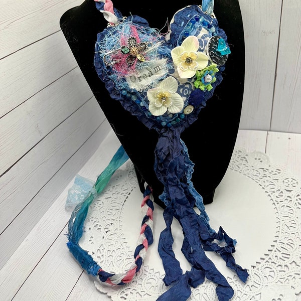 Textile Necklace - Etsy