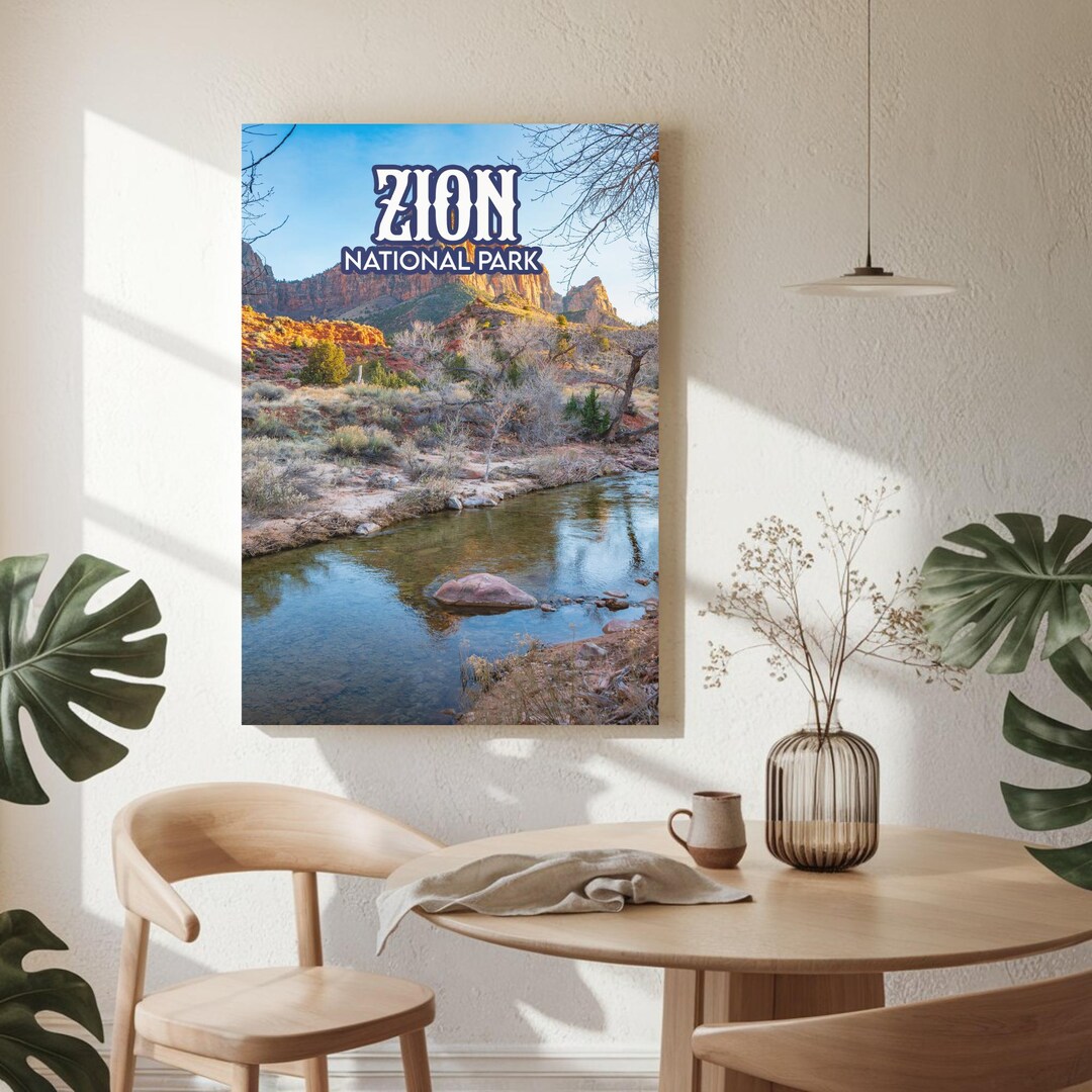 Zion National Park Posters,wall Art,nature Landscape Poster,national ...