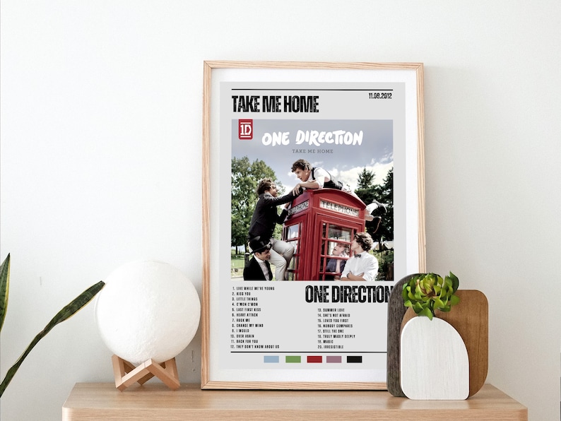 TAKE ME HOME One Direction Album Poster Digital Wall Art 1D Gift Home ...