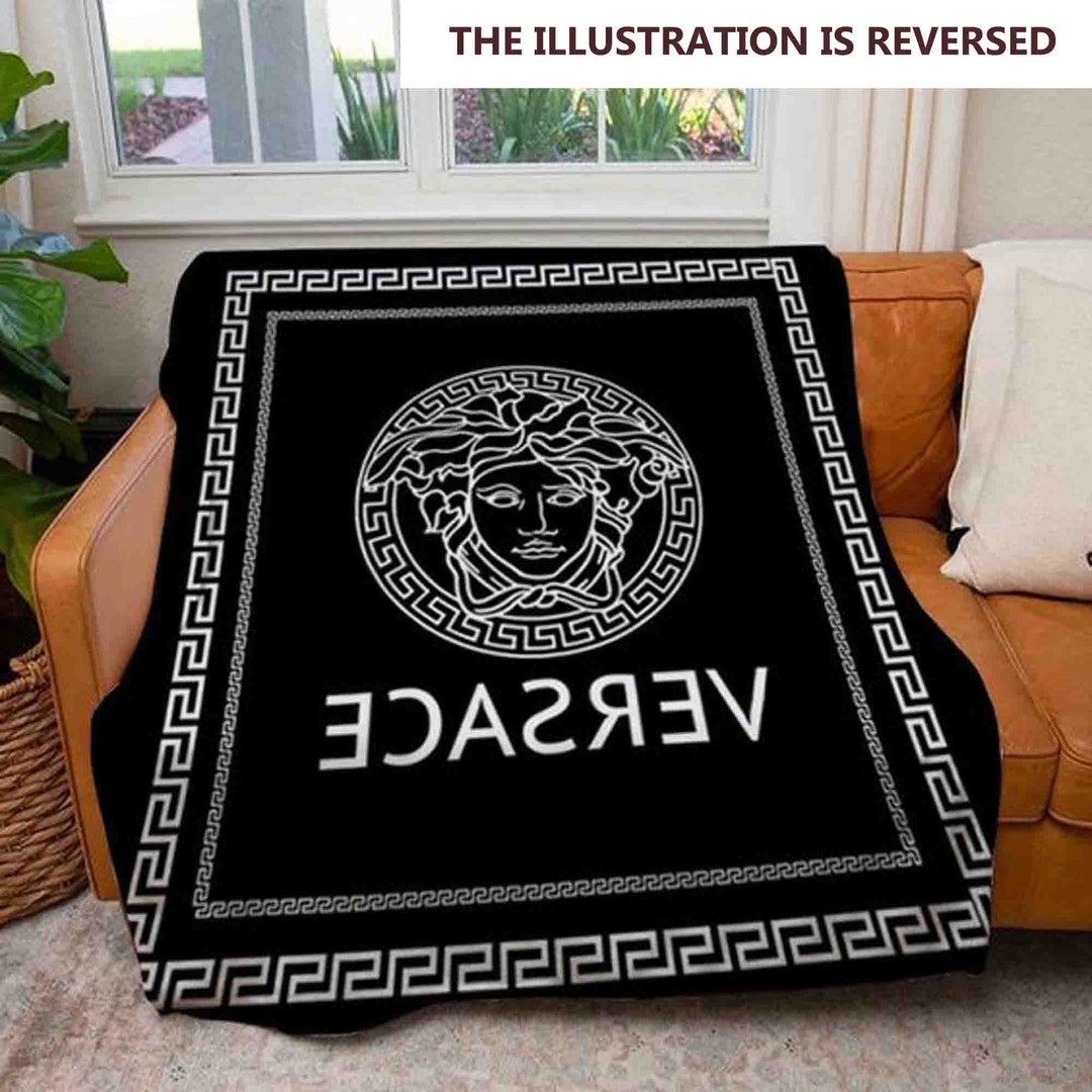 Black Luxury of Medusa Blanket Home Living Gift for - Etsy