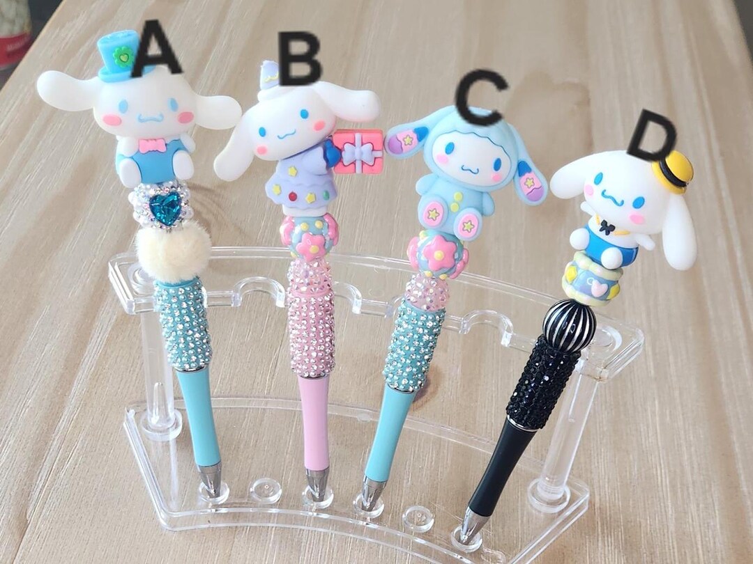Cinna 3D Character Pen Black Refillable Pink - Etsy